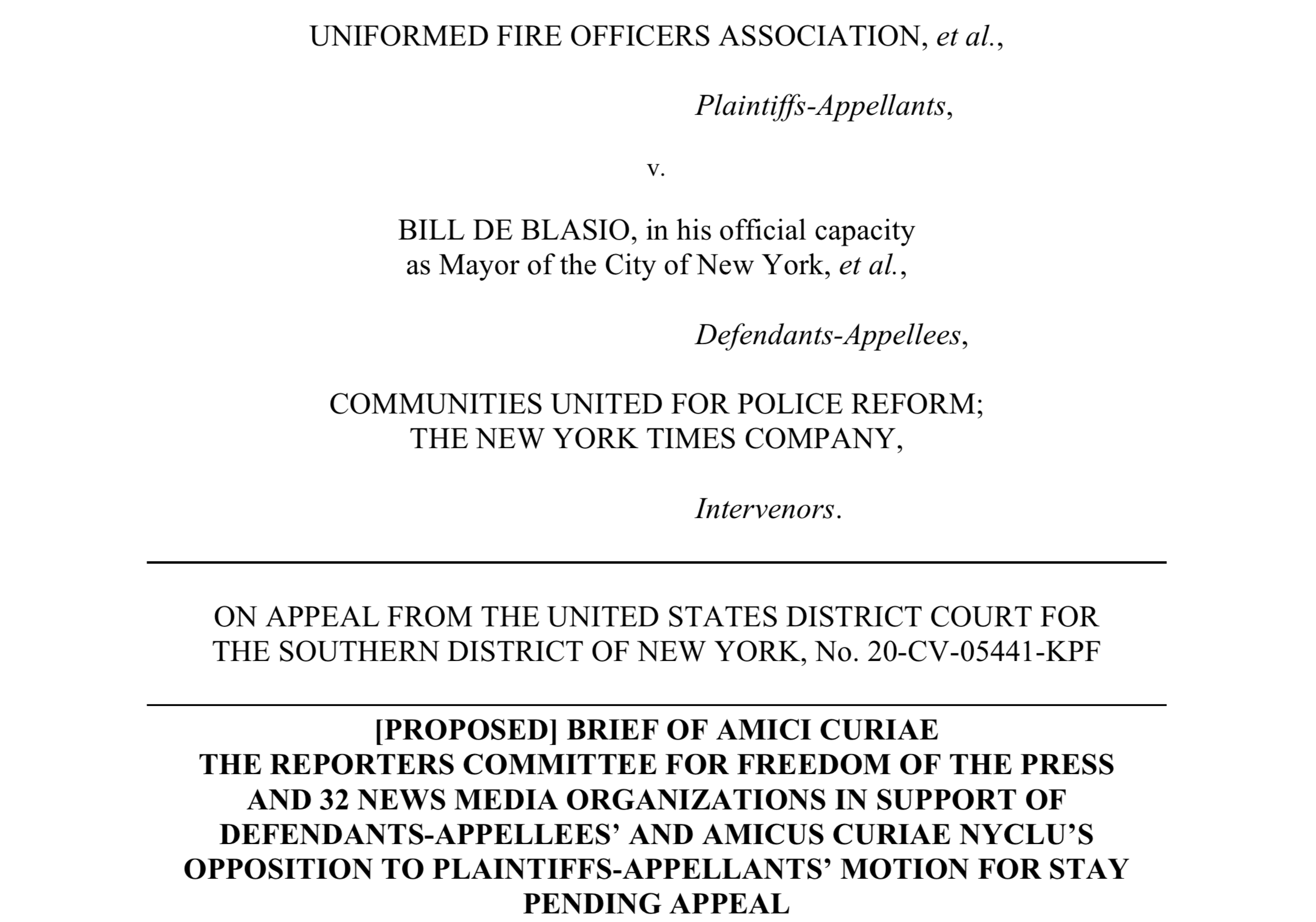 RCFP supports challenge to unions' effort to block database publication