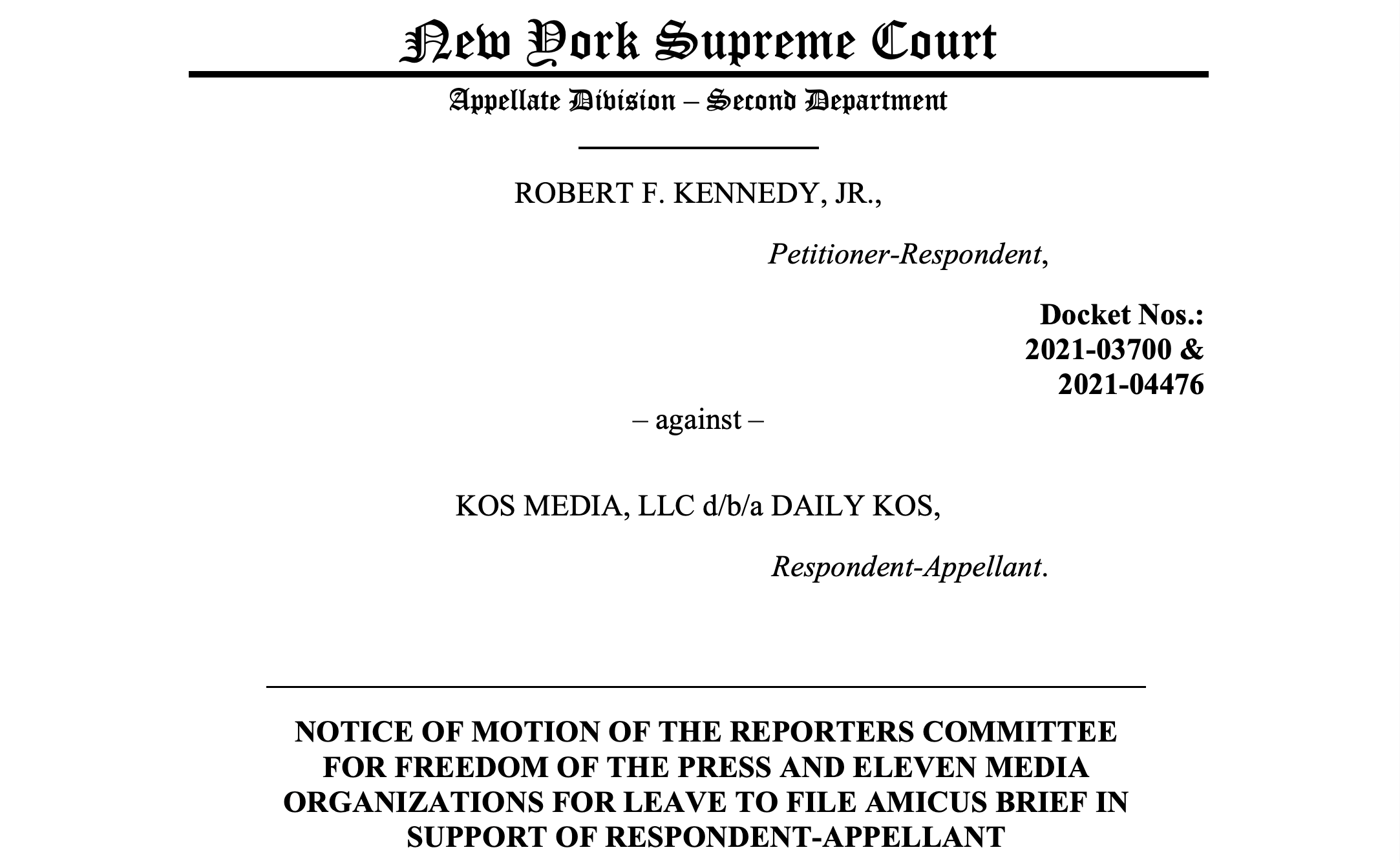 RCFP brief highlights importance of protecting anonymous internet speech