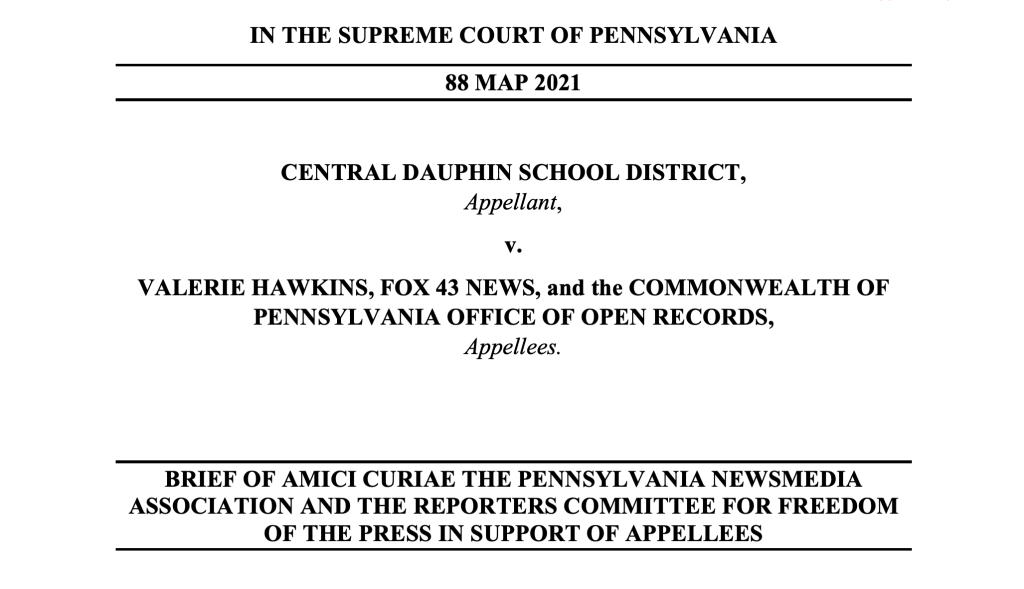 RCFP, PNA support Fox43’s effort to access school bus surveillance video