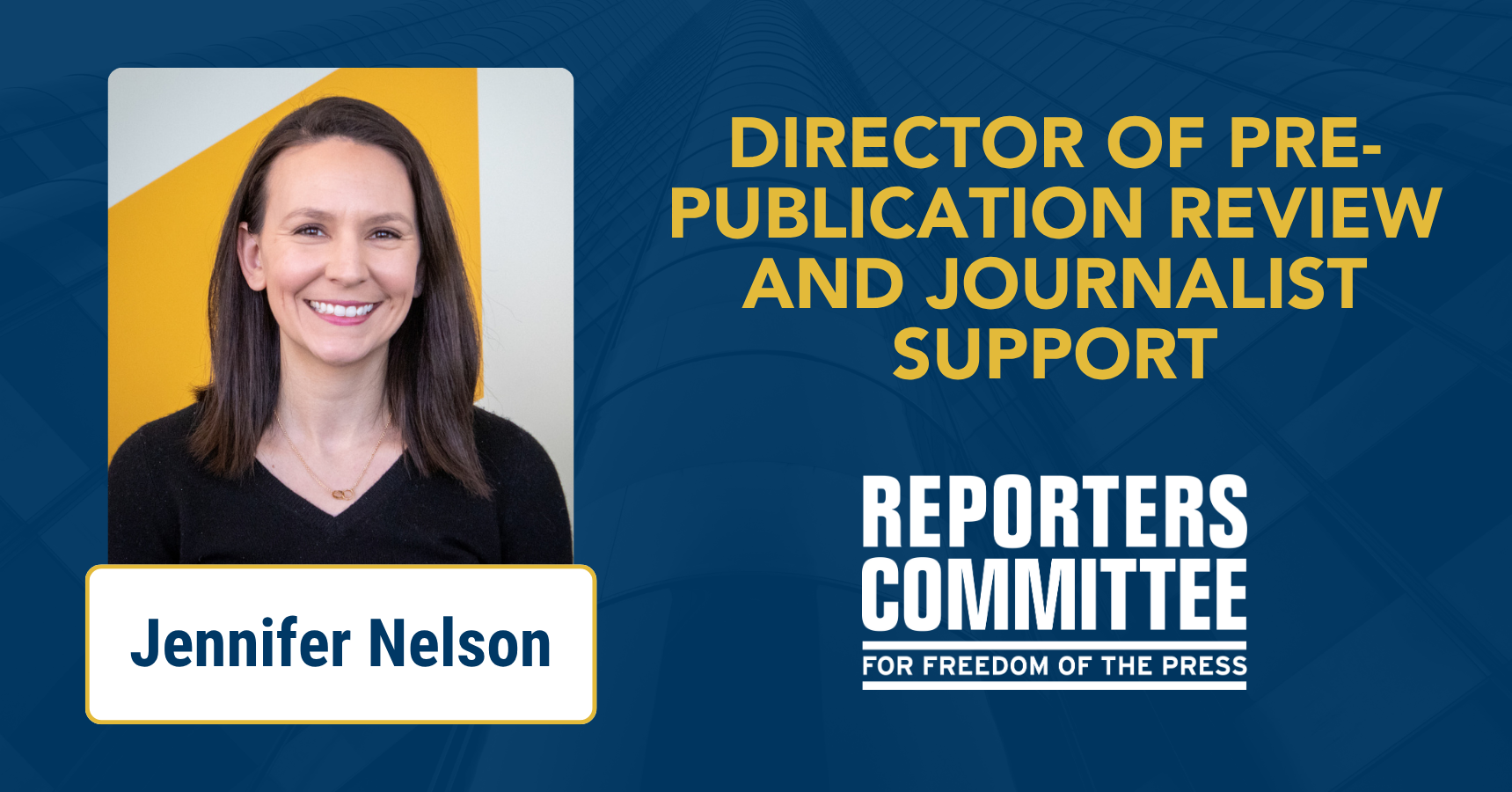 Meet the attorney leading RCFP’s work to vet investigative stories ...